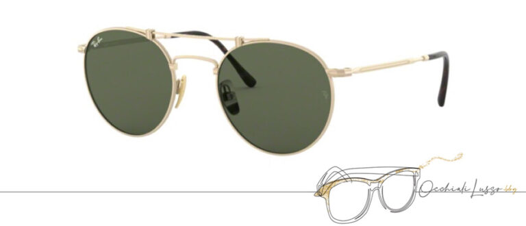 Occhiali da sole Ray-Ban Round Titanium RB 8147 913658 - occhialilusso.blog